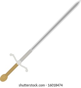 Claymore Sword Knight Sword Vector: стоковая векторная графика (без ...
