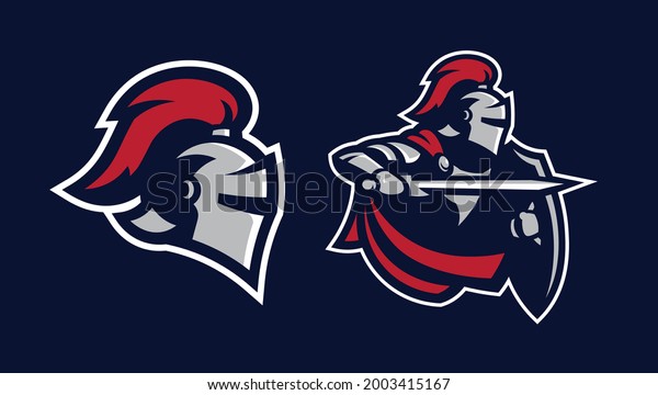 Knights Vector Mascot Sports Logo Perfect Stock Vector (Royalty Free ...