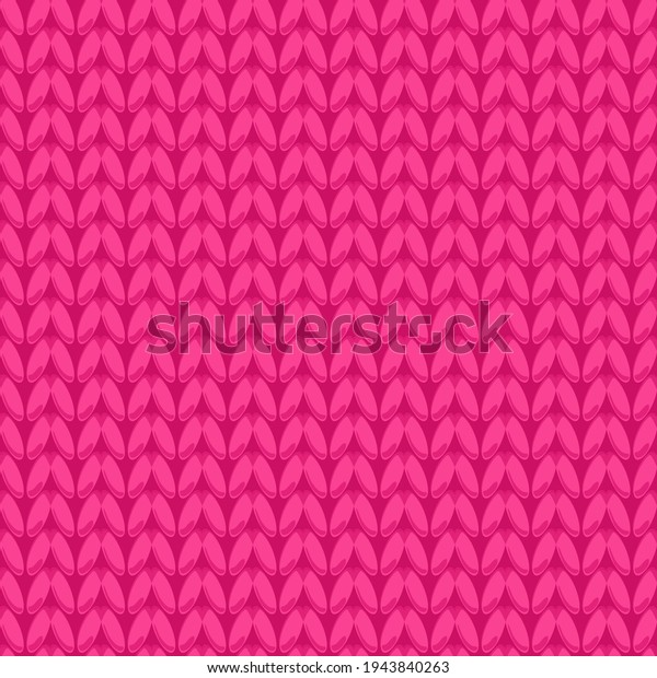 Knitted Fabric Pink Texture Seamless Pattern Stock Vector (Royalty Free ...