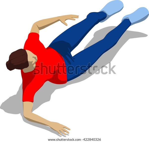 Knocked Out Street Fighter Falling Down Stock Vector (Royalty Free ...