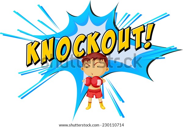 Knockout Punch Icon On White Stock Vector (Royalty Free) 230110714 ...