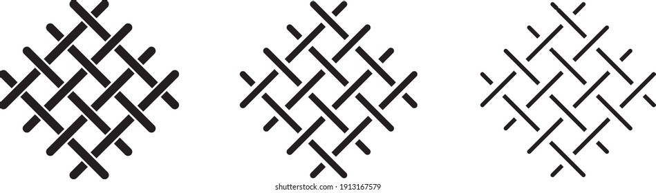 Knots Weave Icon Vector Illustration Stock Vector (Royalty Free ...