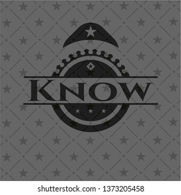 Know Black Emblem Vintage Stock Vector (Royalty Free) 1373205458 ...