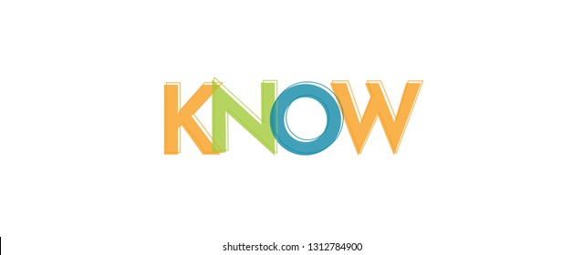 Know Word Concept Know Use Cover Stock Vector (Royalty Free) 1312784900 ...