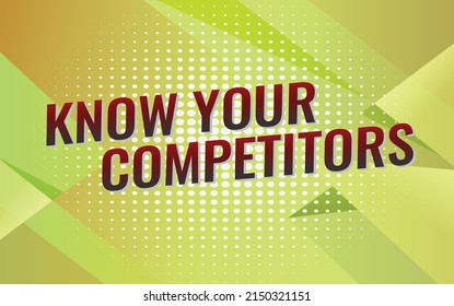 Know Your Competitors Concept Vector Illustration Stock Vector (Royalty ...