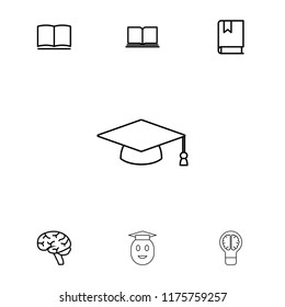 Knowledge Icon Collection 7 Knowledge Outline Stock Vector (Royalty ...