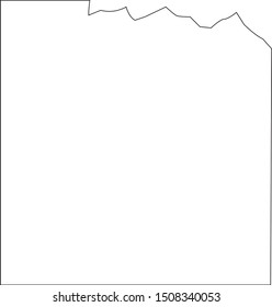 Knox County Map State Texas Stock Vector (Royalty Free) 1508340053