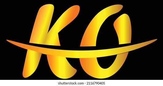 Ko Logo Vector Graphic Branding Letter Stock Vector (Royalty Free ...