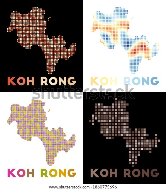 Koh Rong Map Collection Map Koh Stock Vector (Royalty Free) 1860775696 ...