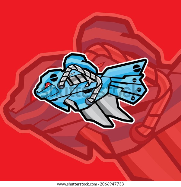 Koi Fish Cyborg Vector Illustration Design Stock Vector (Royalty Free ...