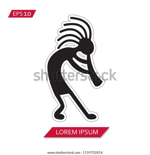 Kokopelli Vector Icon Symbol Stock Vector (Royalty Free) 1159702816 ...