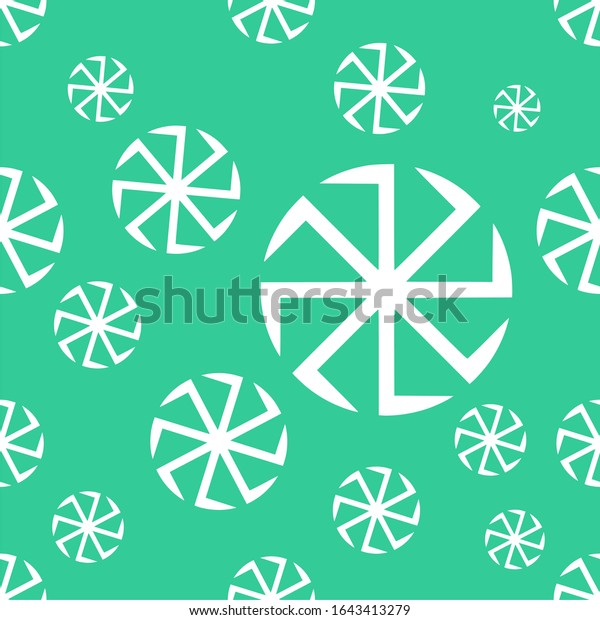 Kolovrat Seamless White Pattern Slavic Symbol Stock Vector (Royalty ...