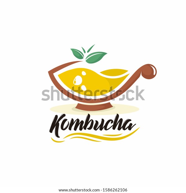 Kombucha Drink Logo Illustration Vector Stock Vector (Royalty Free ...