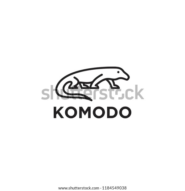 Komodo Dragon Logo Icon Designs Vector Stock Vector (Royalty Free ...