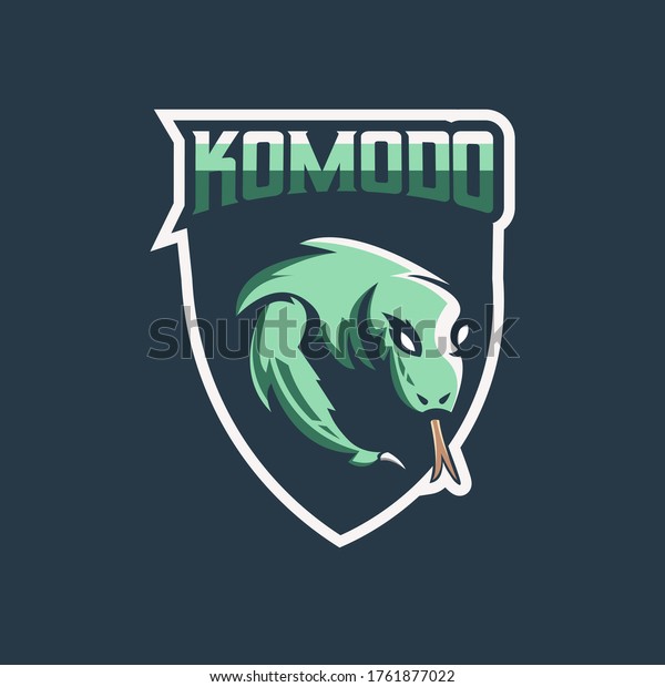 Komodo Mascot Logo Design Vector Modern Stock Vector (Royalty Free ...