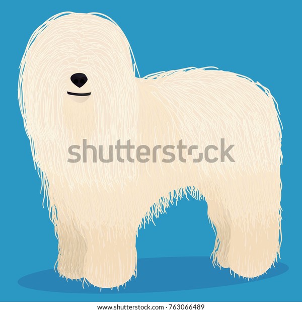 Komondor Dog Cartoon Stock Vector (Royalty Free) 763066489 | Shutterstock