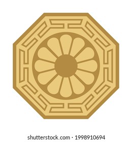 Korean Pattern Octagon Figure Icons Stock Vector (Royalty Free ...