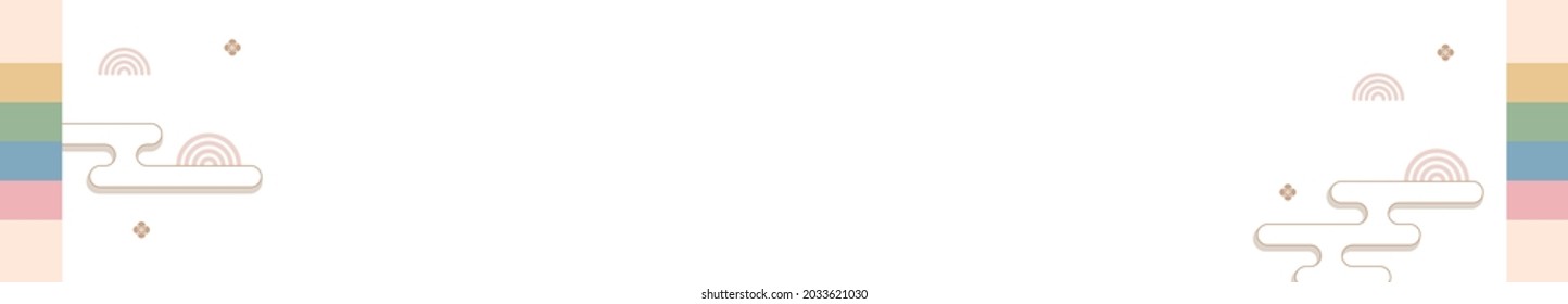 Korean Traditional Pattern Background Frame Stock Vector (Royalty Free ...