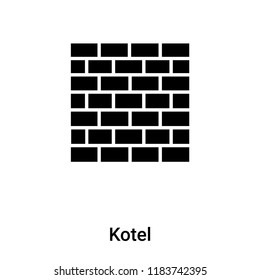 Kotel Icon Vector Isolated On White Stock Vector (Royalty Free ...