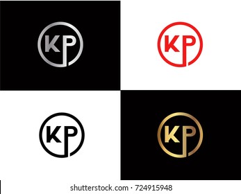 Kp Text Gold Black Silver Modern Stock Vector (Royalty Free) 724915948 ...