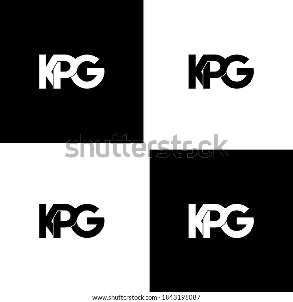 Kpg Letter Original Monogram Logo Design Stock Vector (Royalty Free ...