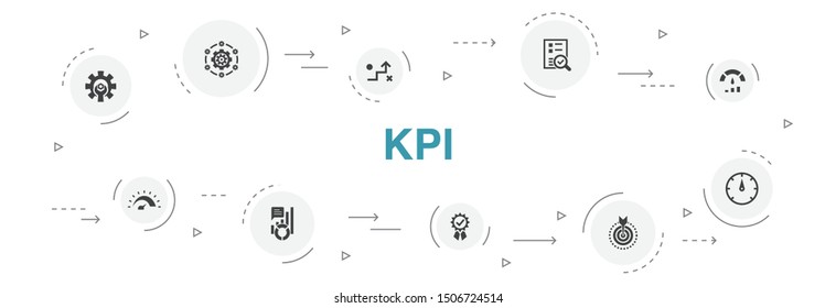 Kpi Infographic 10 Steps Circle Design Stock Vector (Royalty Free ...