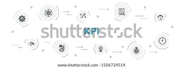 Kpi Infographic 10 Steps Circle Design Stock Vector (Royalty Free ...