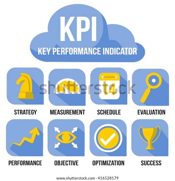 Kpi Key Performance Indicator Business Vector Stock Vector (Royalty ...