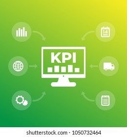 Kpi Vector Illustration Key Performance Indicator Stock Vector (Royalty ...