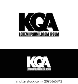 Kqa Letter Monogram Logo Design Vector Stock Vector (Royalty Free ...