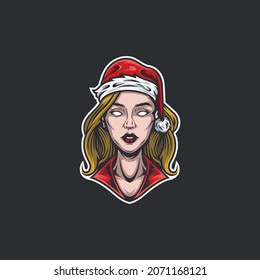 Krampus Logo Illustration Vector Design Stock Vector (Royalty Free ...