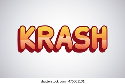 Krash Comic Pop Art Style Vector Stock Vector (Royalty Free) 475301131 ...
