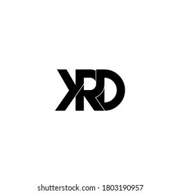Krd Letter Original Monogram Logo Design Stock Vector (Royalty Free ...