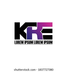 Vektor Stok Krh Letter Monogram Logo Design Vector (Tanpa Royalti ...