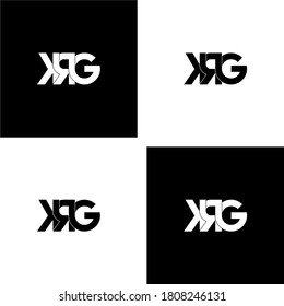 Krg Letter Original Monogram Logo Design Stock Vector (Royalty Free ...