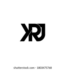 Krj Letter Original Monogram Logo Design Stock Vector (Royalty Free ...