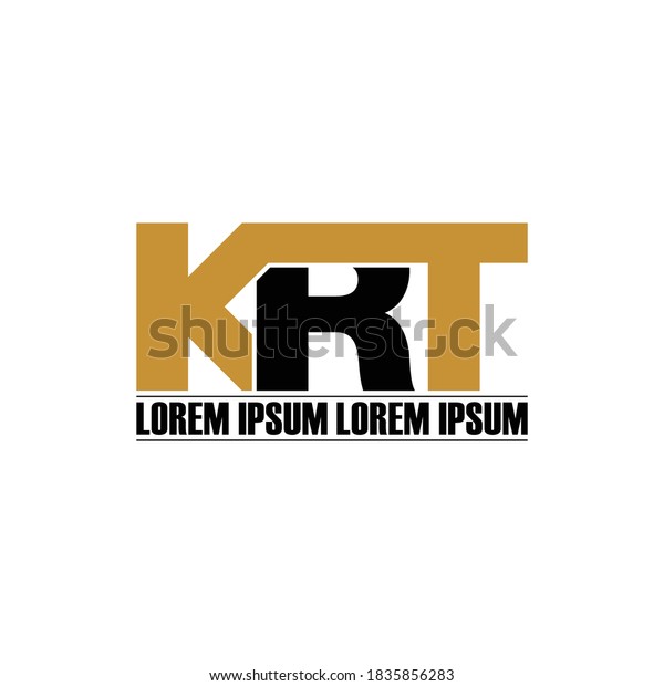 Krt Letter Monogram Logo Design Vector Stock Vector (Royalty Free ...
