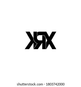 Krx Letter Original Monogram Logo Design Stock Vector (Royalty Free ...