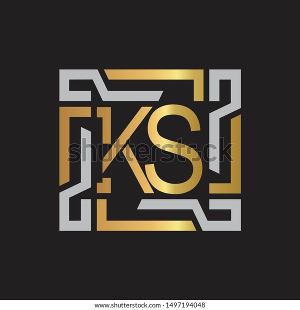 Ks Letter Logo Initial Capital Monogram Stock Vector (Royalty Free ...
