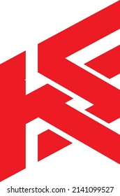 Ks Minimalist Vector Logo Design Stock Vector (Royalty Free) 2141099527 ...