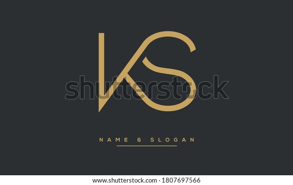 Ks Sk K S Letters Abstract Stock Vector (Royalty Free) 1807697566 ...