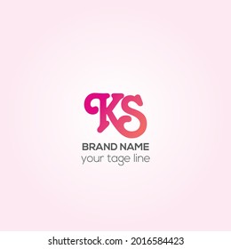 Ks Vector Logo Design Brand Identity Stock Vector (Royalty Free ...
