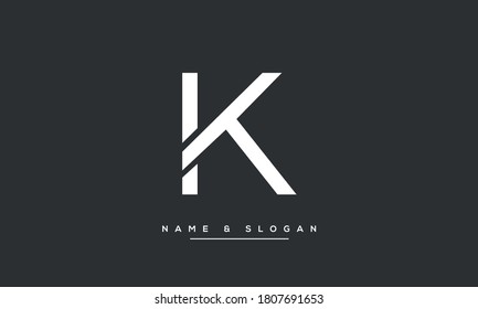 Kt Tk K T Letters Abstract Stock Vector (Royalty Free) 1807691653 ...
