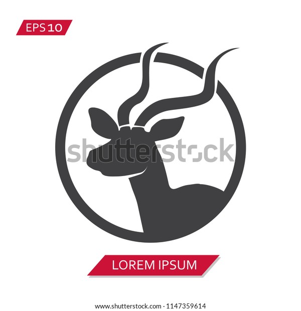 Kudu Vector Icon Symbol Stock Vector (Royalty Free) 1147359614 ...