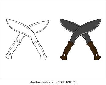 89 vectores de Kukri - Vectores, imágenes y arte vectorial de stock ...