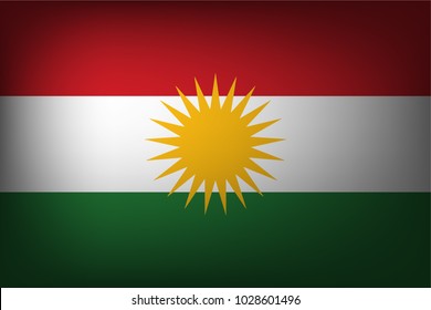 Flag Kurdistan Glassy Icon Square Shape Stock Vector (Royalty Free ...