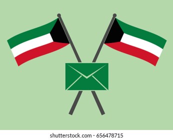 Kuwait Emblem Formal Mail Stock Vector (Royalty Free) 656478715 ...