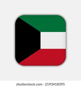 Kuwait Flag Official Colors Vector Illustration Stock Vector (Royalty ...