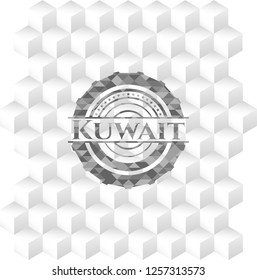 Kuwait Retro Style Grey Emblem Geometric Stock Vector (Royalty Free ...
