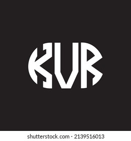 Kvr Letter Logo Design On Black Stock Vector (Royalty Free) 2139516013 ...
